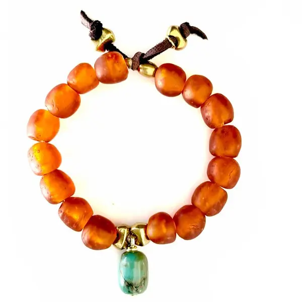 Persia Donà Jewelry Amber Glass Bracelet Multicolour - Black