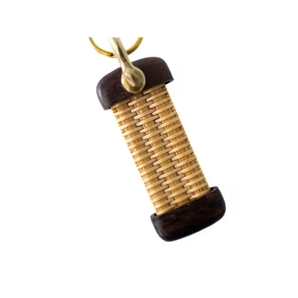 WHALE TAIL WEAVING Neutrals / The Beach House Keychain - Brown