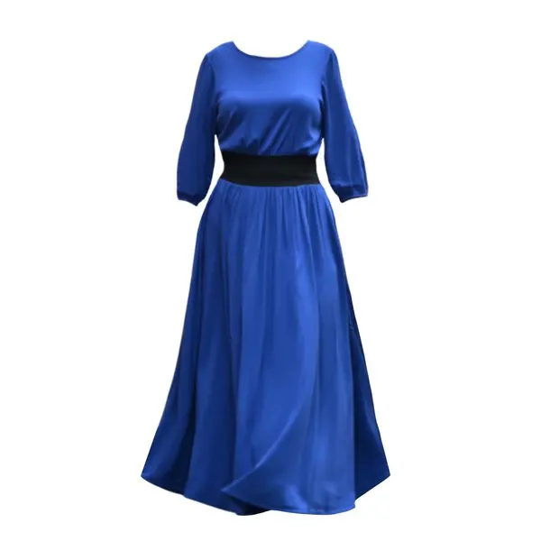 FROCK TALES Revival Midaxi Dress In Cobalt - Blue