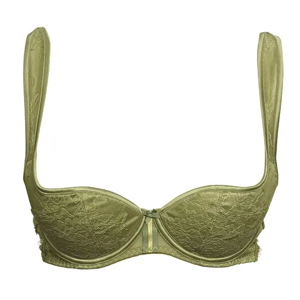 TALLULAH LOVE Tara Balconette Bra In Pistachio A Bridgerton Favourite - Green