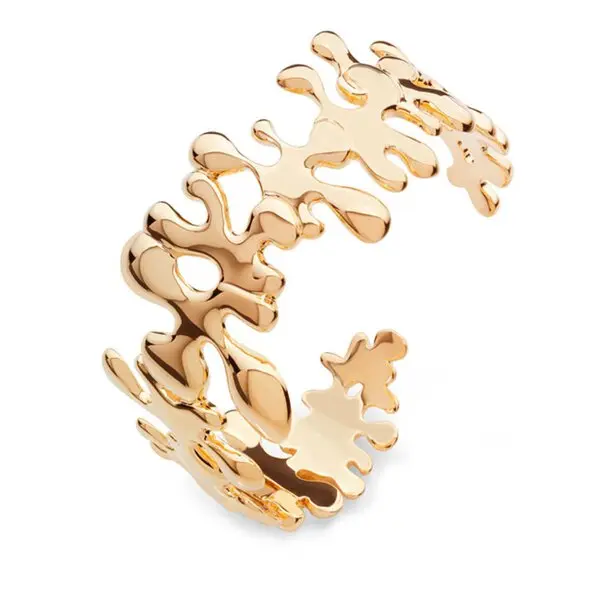 LUCY QUARTERMAINE Splash Hinged Bangle In Vermeil - Gold