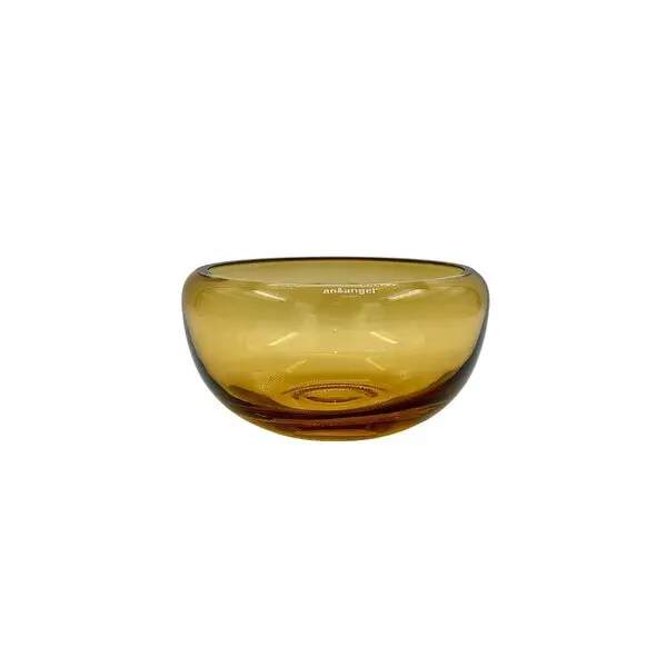 An&Angel Small Round Amber Bowl - Yellow