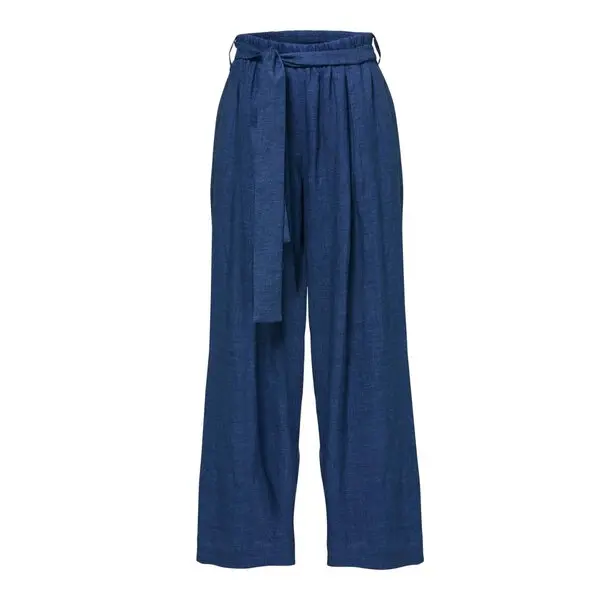 HELEN MCALINDEN Hepburn Indigo Wide Leg Trouser - Blue