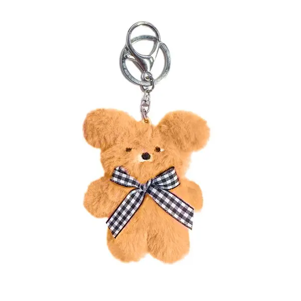 OUTOFOFFICE Mini Teddy Bear Keychain - Brown