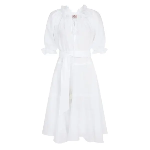 LISA THE LABEL La La Lady Pyjama Babydoll Dress - White