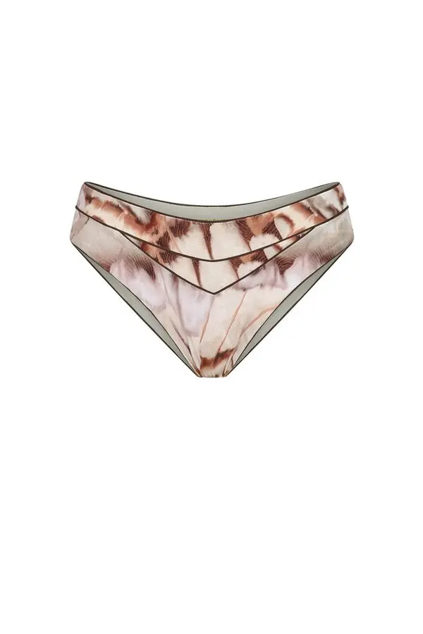 NELBLU Neutrals / Amanecer Bottom Usa Print Cafe - Brown