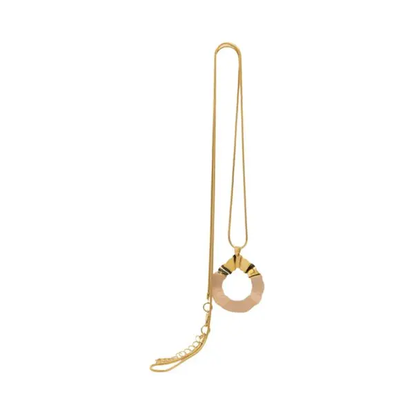 NART NATURE MAKING ART Neutrals / The Gout Buriti Natural Fiber Necklace - Gold