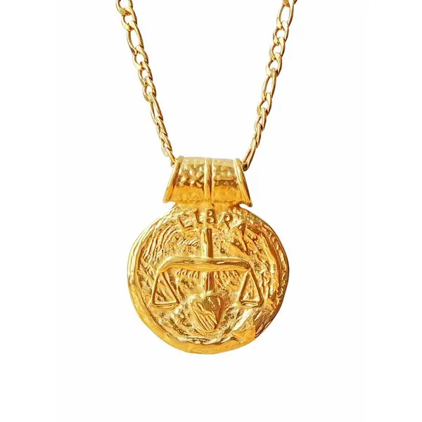SMILLA BRAV Libra Zodiac Necklace - Gold