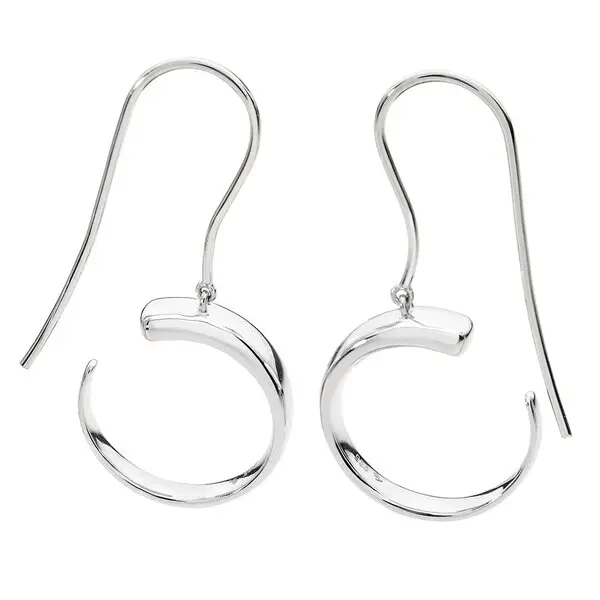 LUCY QUARTERMAINE Luna Earrings - Silver