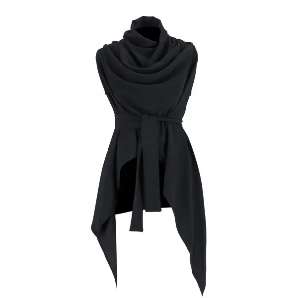 MA MULIER Design Blouse - Black