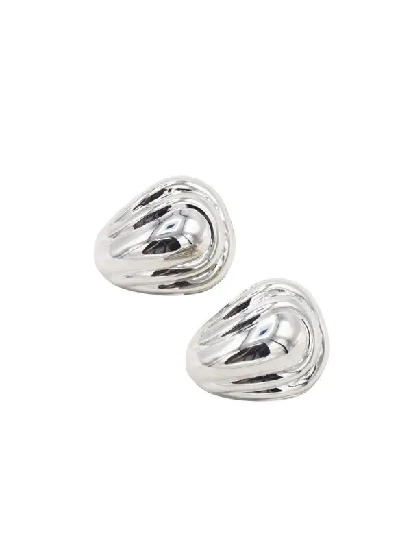 SITA NEVADO Mirror Earrings - Silver