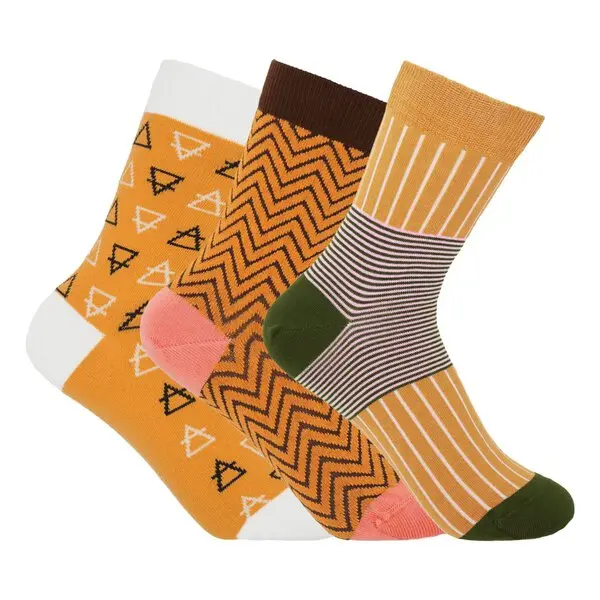 PEPER HAROW - MADE IN ENGLAND S Socks Bundle Mustard - Yellow