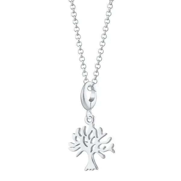 LILY CHARMED Sterling Tree Charm Necklace - Silver