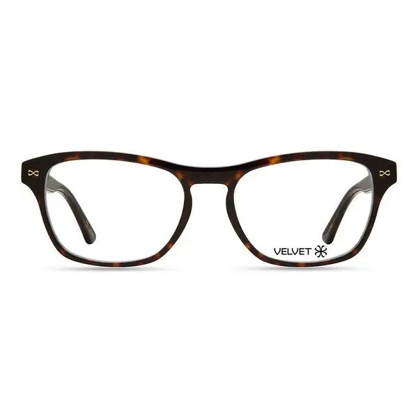 VELVET EYEWEAR Square Optical Style Billie Tortoise - Brown