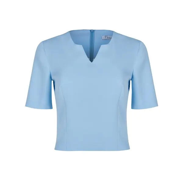 MAAN ISTANBUL Half Sleeve Blouse Flow Of Memory - Blue
