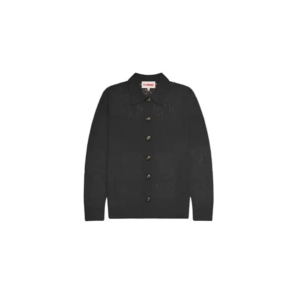 LA GRANNI Aranita Collared Cardigan
