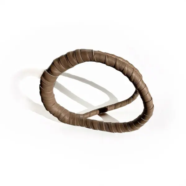 WAIWAI Neutrals Leather Home Decor Accent - Black