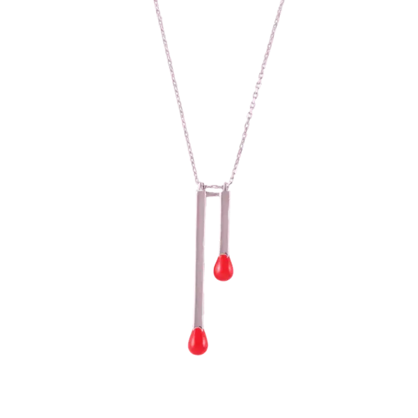LAVANTA Eris Double Spark Necklace - Silver