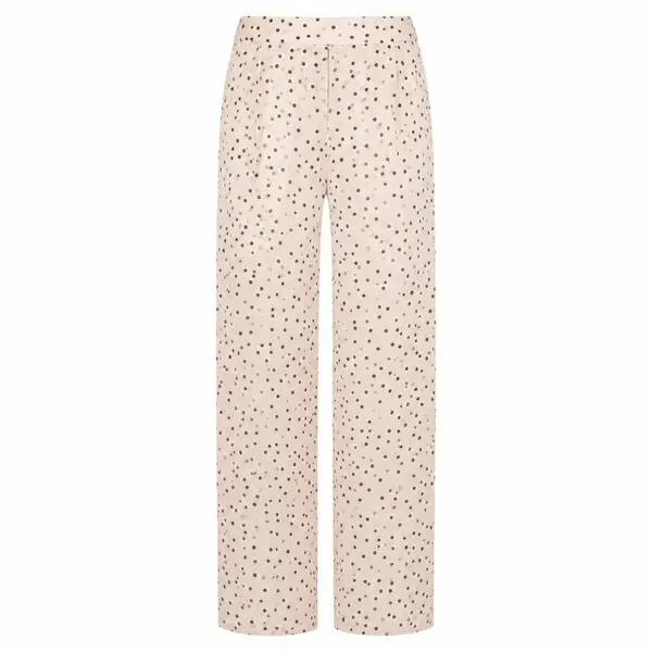 Carmen Says Neutrals Cream Polka Dot Print Fomo Pants - White