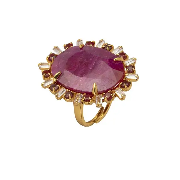 Bounkit Miranda Ring Ruby - Red