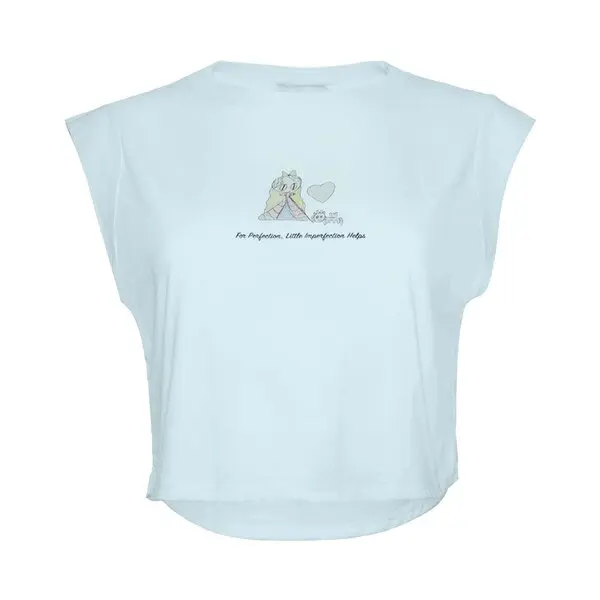 ADIBA The Gemma Princess Crop Top - Blue
