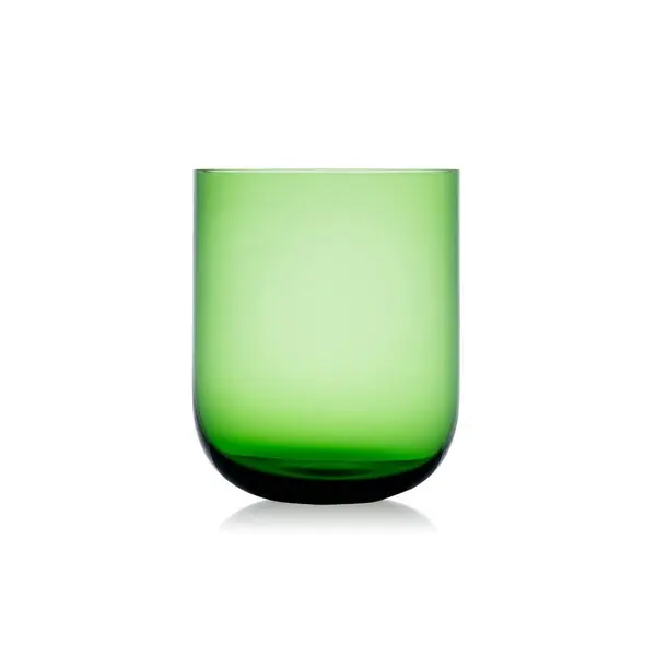 ELISKÁ Six Crystal Tumblers - Green