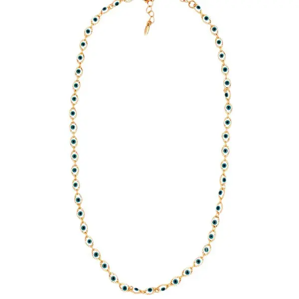 1610ISTANBUL Evil Eye Chunky Necklace