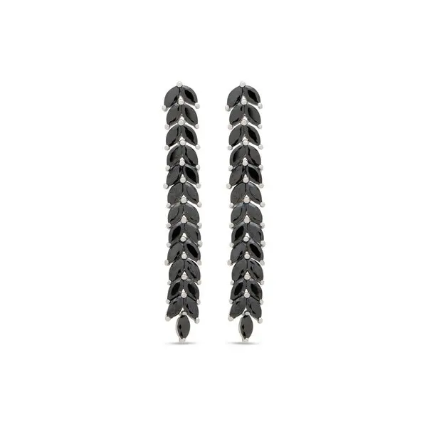 STEPHANIE BROWNE AUSTRALIA Bobbi Earrings In Jet Crystal - Black