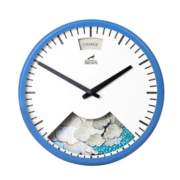 BRAMWELL BROWN CLOCKS Weather Art Clock Summer - Blue