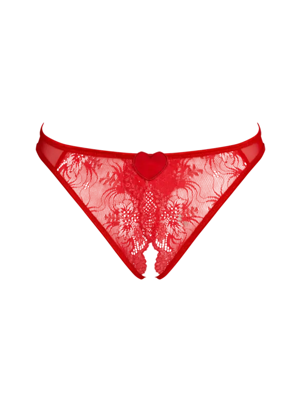 BONBON LINGERIE Griselda Ouvert Full Brief - Red