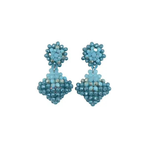 Fairchild Baldwin Teardrop Earrings Aqua - Blue