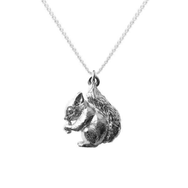 LEE RENEE Baby Squirrel Necklace – Small - Silver