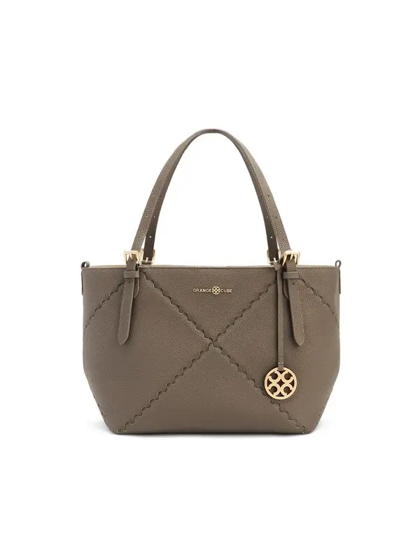 ORANGE CUBE Dusk Mosaic Tote Dark - Brown