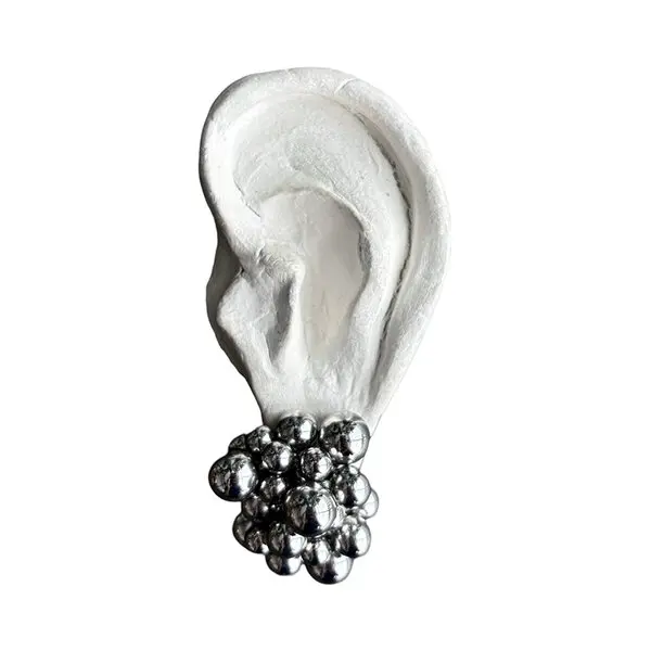 LONDON ATELIER BYPRODUCT Geometric Ball Cluster Earrings - Silver