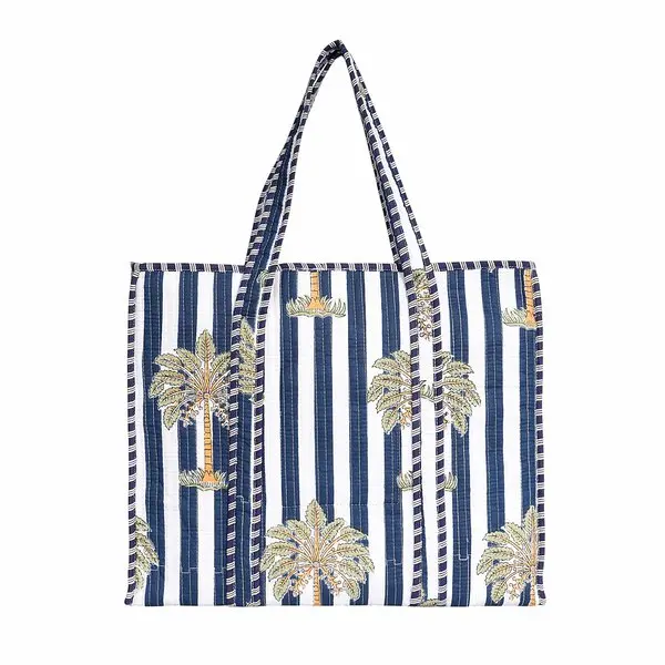 CYC The Palm Tree Tote Navy - Blue