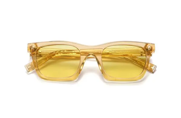 WALTON & MORTIMER Inferno Champagne Shimmer Sunglasses - Yellow