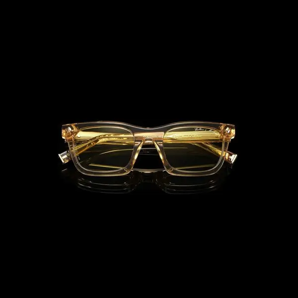 WALTON & MORTIMER No. 54 Inferno Champagne Shimmer Sunglasses - Yellow