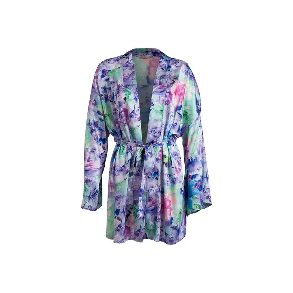 LUNA B Short Gaia Kimono - Purple