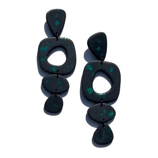 BABALOO JEWELRY Midnight Statet Dangle - Black