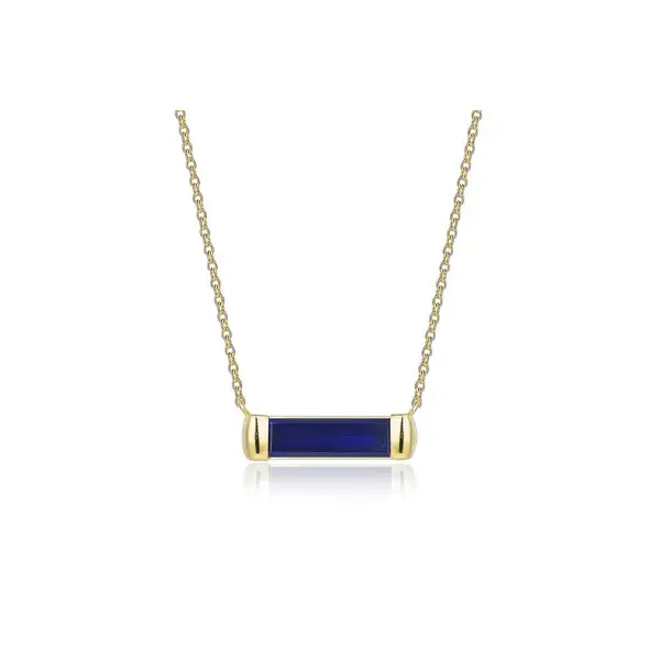 REIS JEWELLERY Sapphire Line Necklace - Gold