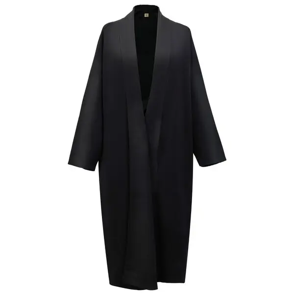 SMART AND JOY Long Kimono Style Cardigan - Black