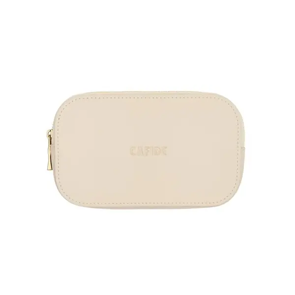 CAFIDE Neutrals Vegan Leather Wallet Beige, Jala - Beige/black