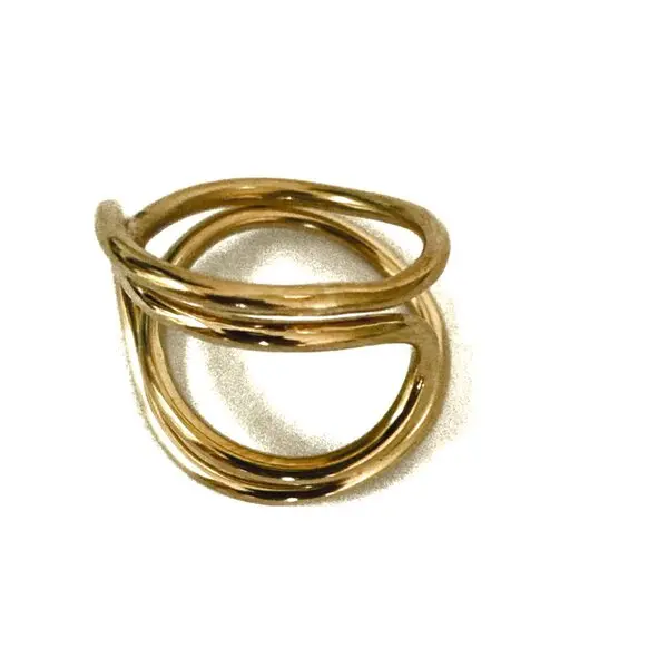 LALA SALAMA Geometrical Ring - Gold