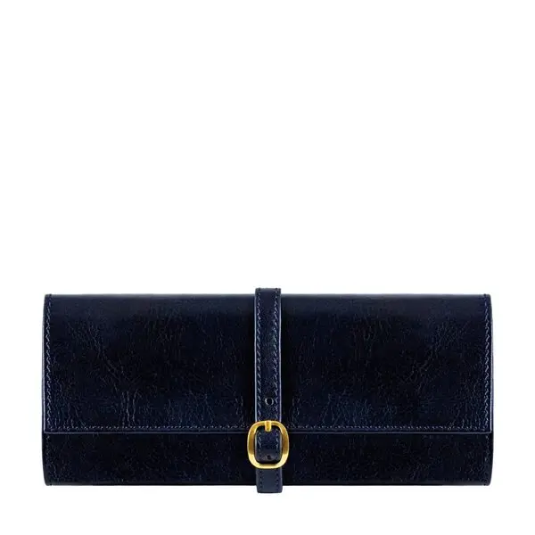 TIME RESISTANCE Leather Jewelry Case Madame Bovary - Blue