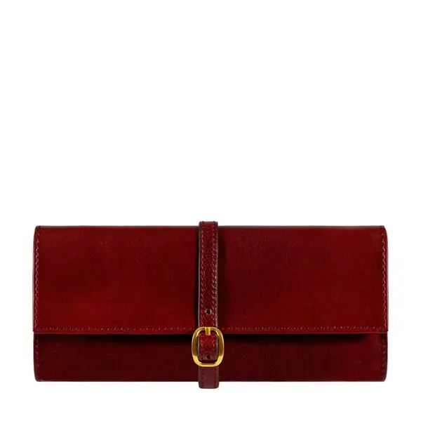 TIME RESISTANCE Leather Jewelry Case Madame Bovary - Red