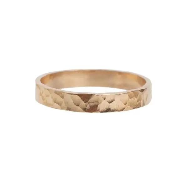 KATE KOEL Textured Band Stacking Ring - Gold