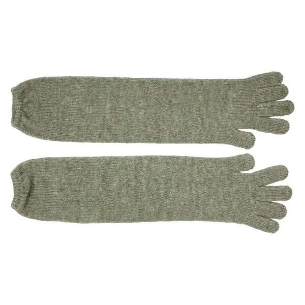 MAISON BOGOMIL Long Relaxed-fit Knit Gloves - Green