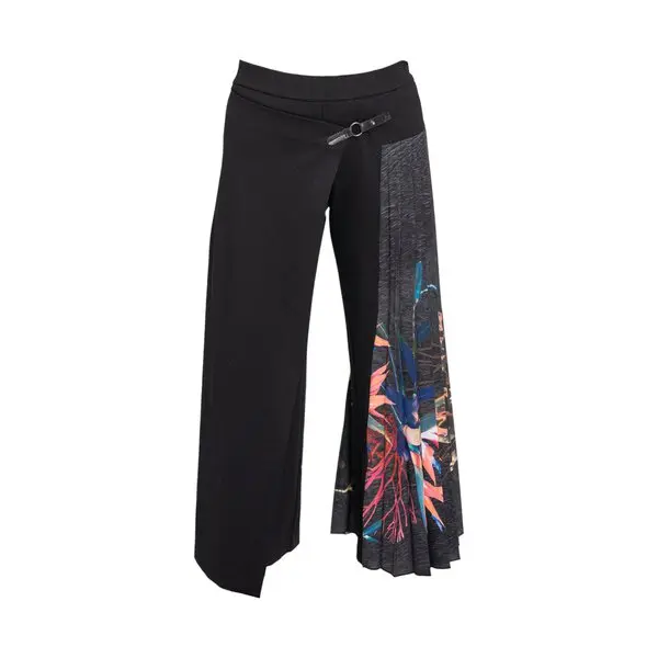 ARTISTA Beauty Overlapped Ankle-length Culottes - Black