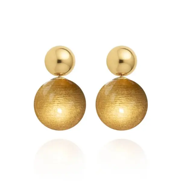 SAULE LABEL Lilou Earrings In Ray - Gold