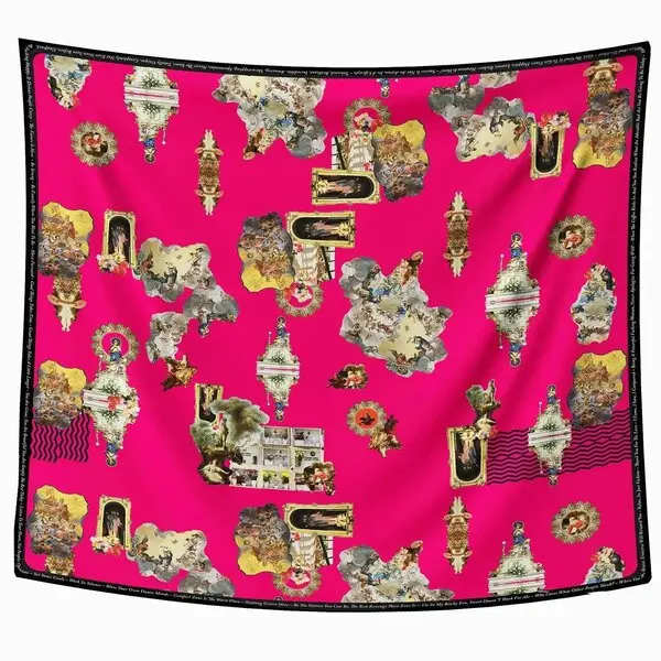 MAXJENNY Scarf Sicily Hot - Pink